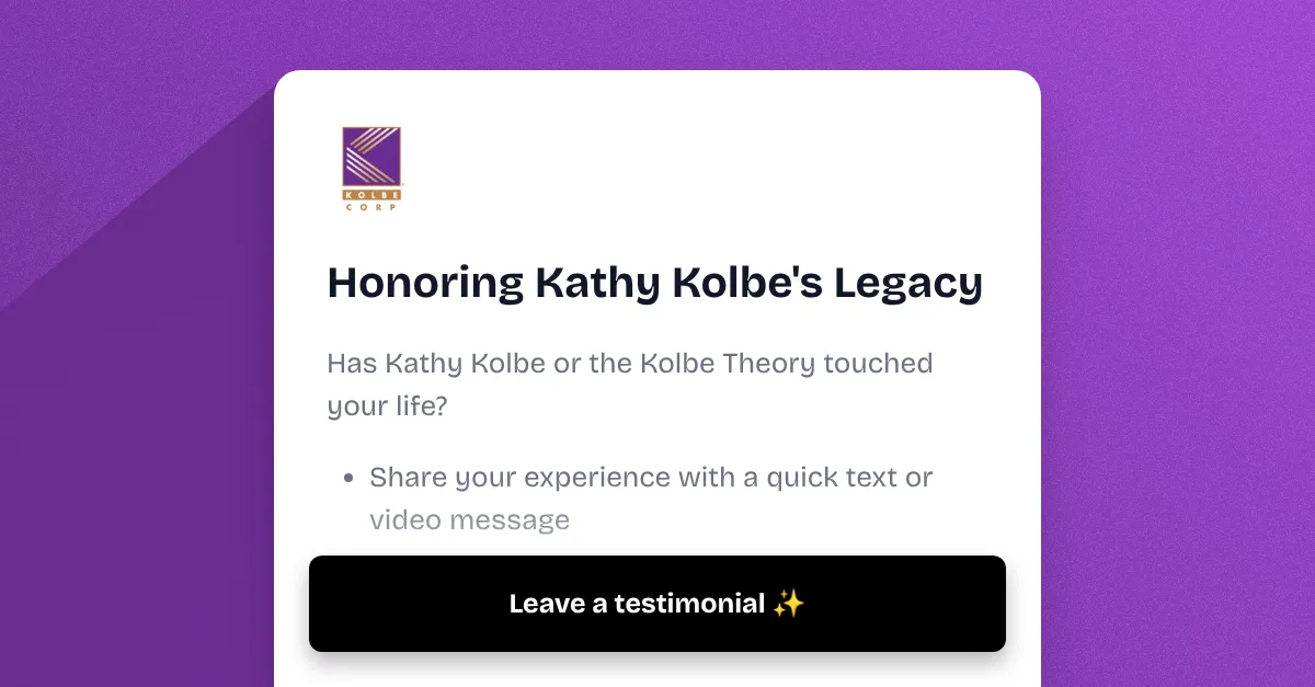 Honoring Kathy Kolbe's Legacy