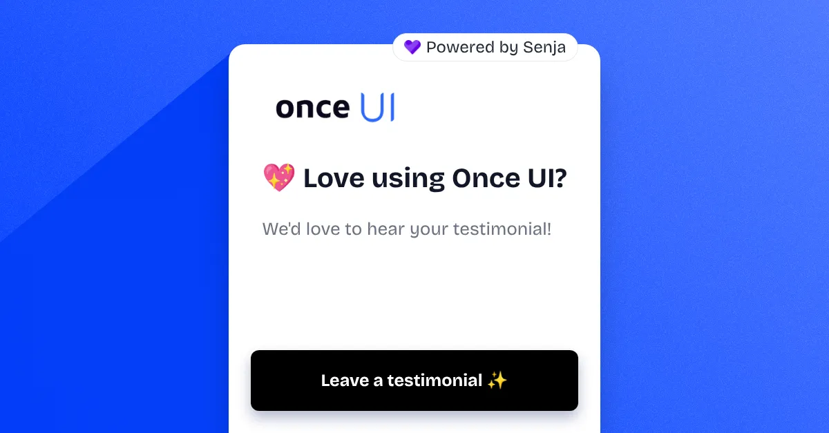 💖 Love using Once UI?